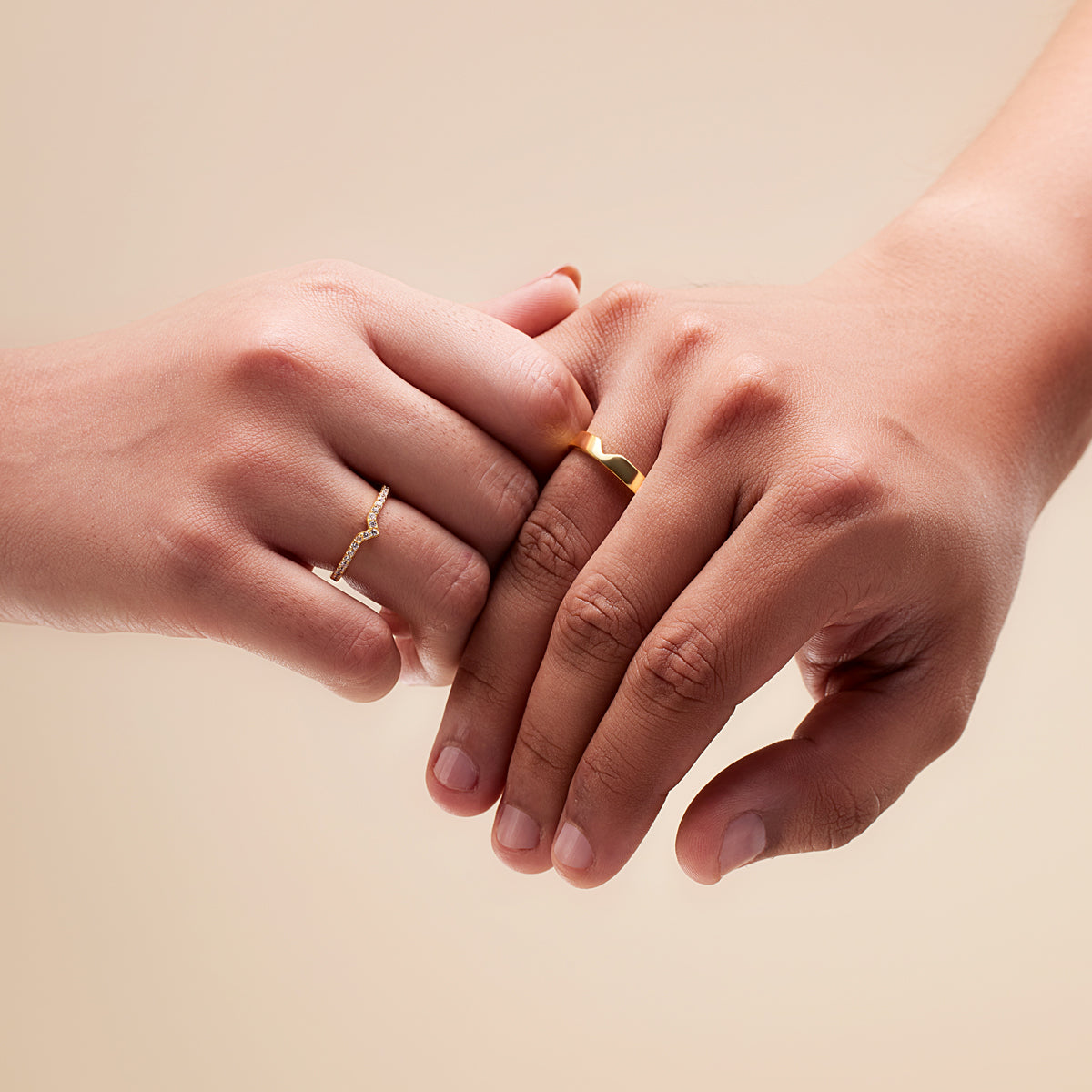 Silver Couple Rings - March Jewellery by FableStreet